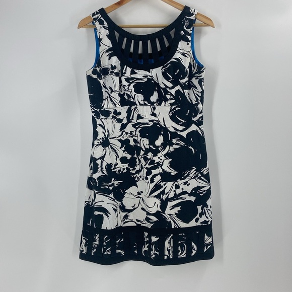 donna Rico New York | Dresses | Donna Ricco Black White Floral Graphic ...